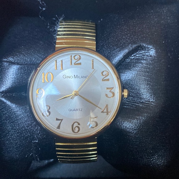 Gino Milano | Accessories | Gino Milano Gold Quartz Watch Needs Battery ...